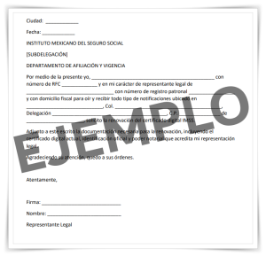 Ejemplos Escrito libre para el IMSS | Descarga en Word y PDF